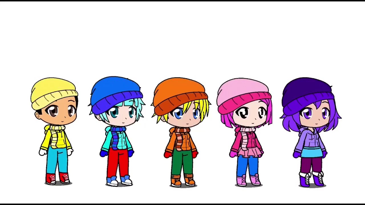 Me and my OCs' outfits for fall and winter - YouTube