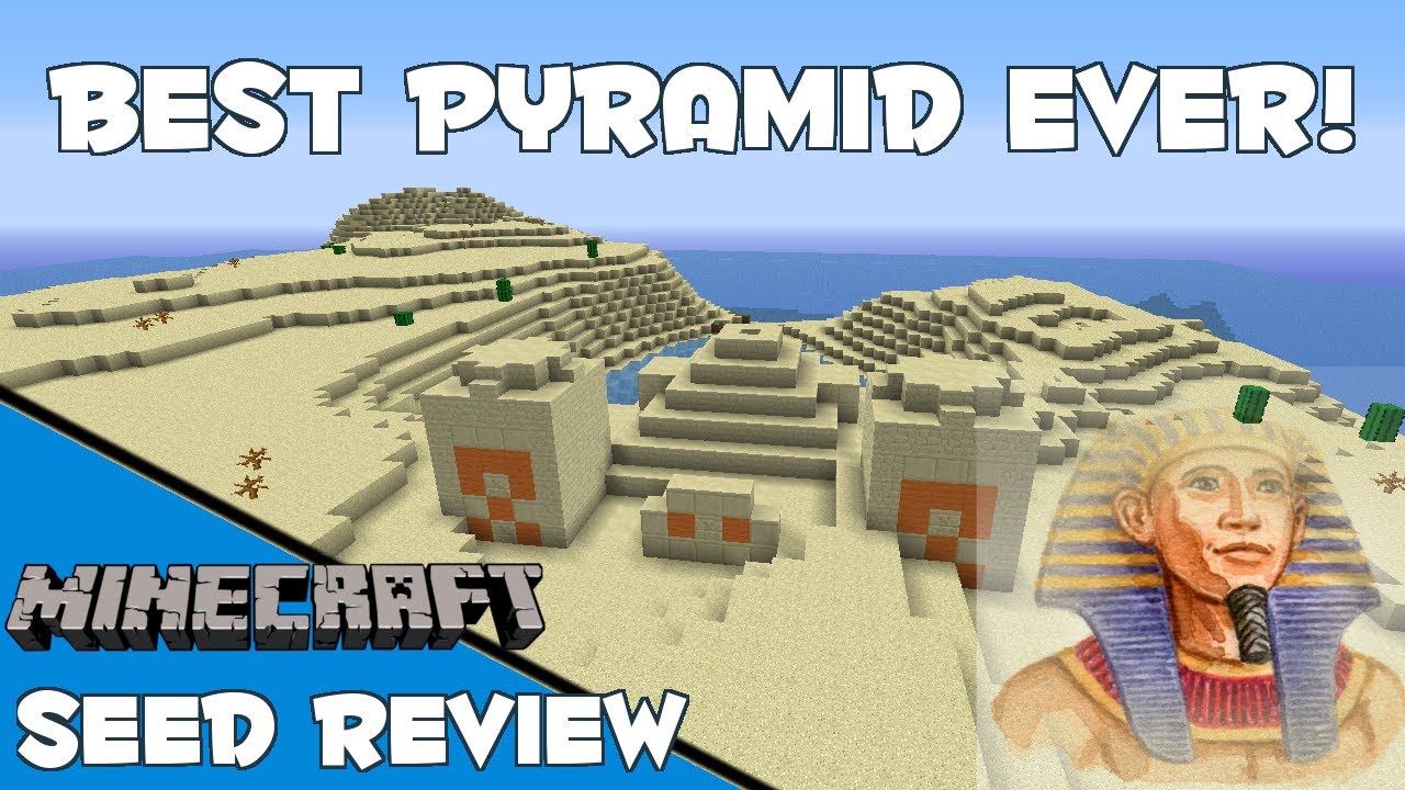 Super Great Pyramid Loot & Nice Landscape - Minecraft Seed - YouTube