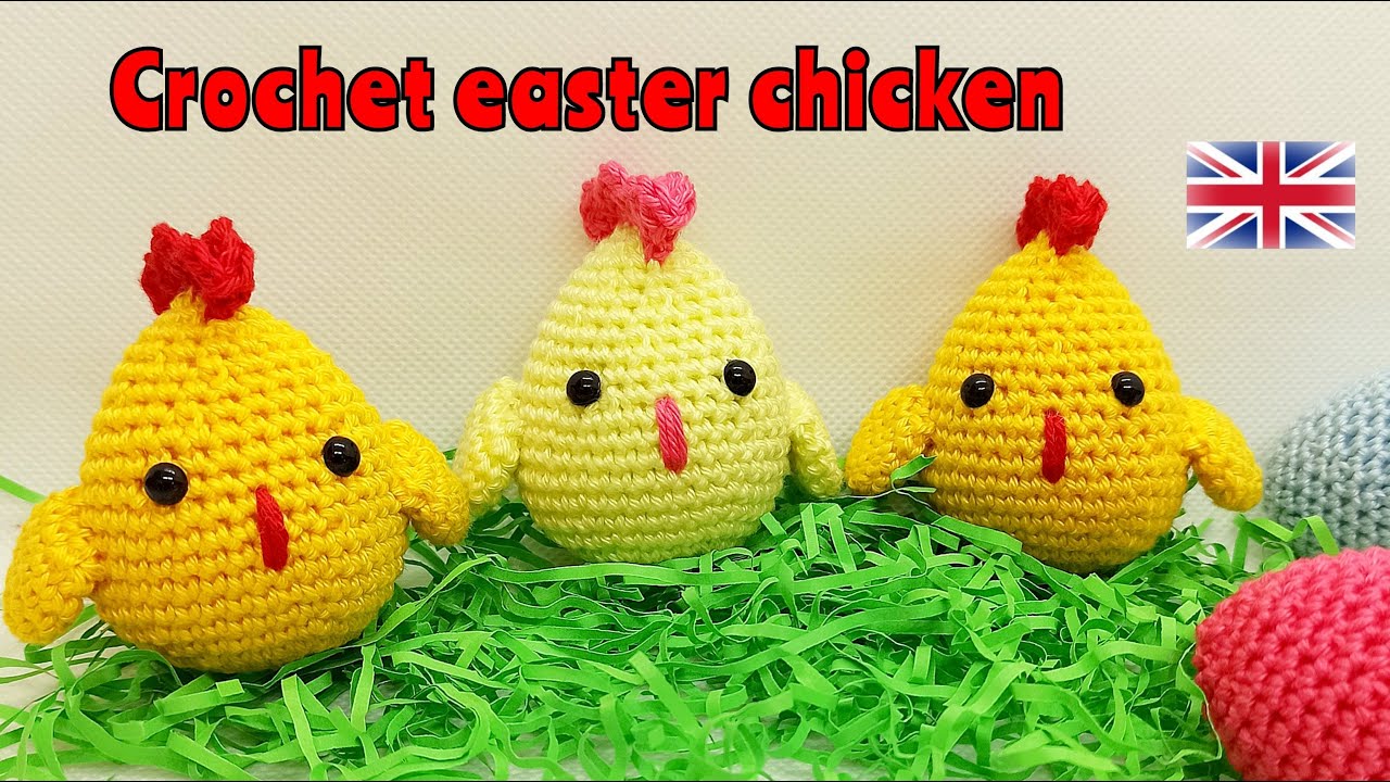 Crochet easter chicken - chicken egg - Easter Decoration - YouTube
