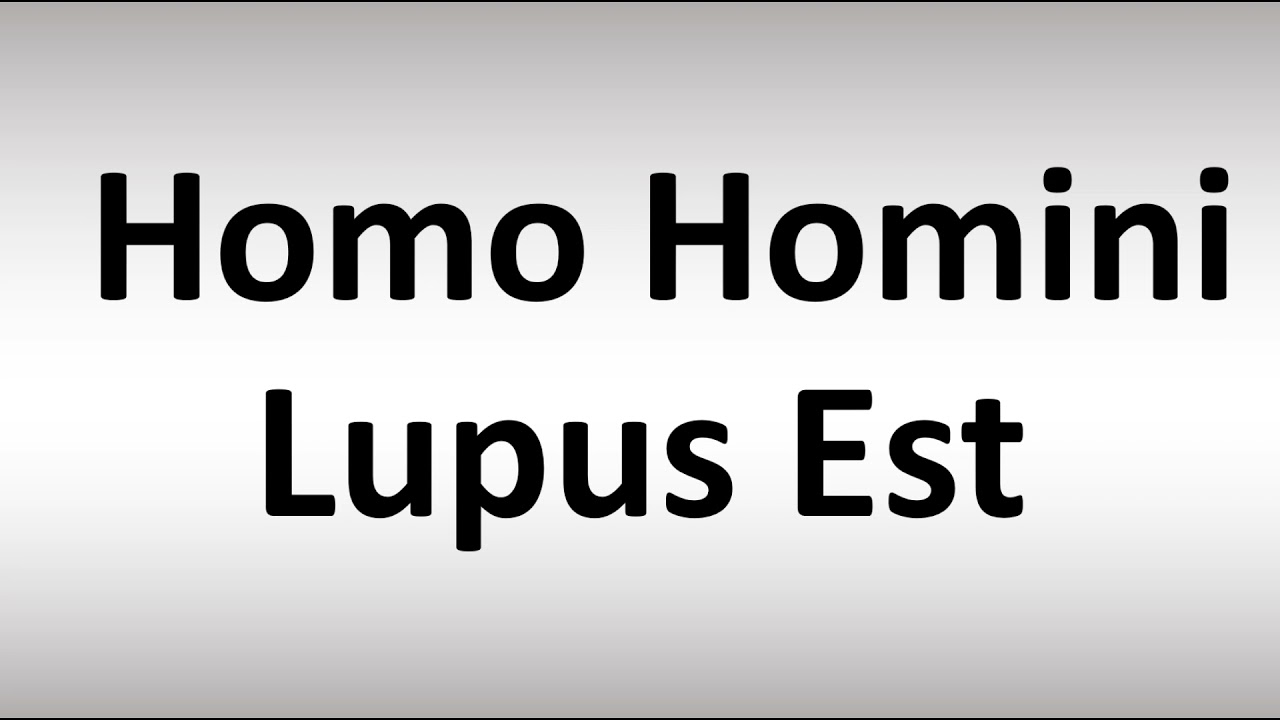 Homo Homini Lupus Est - YouTube