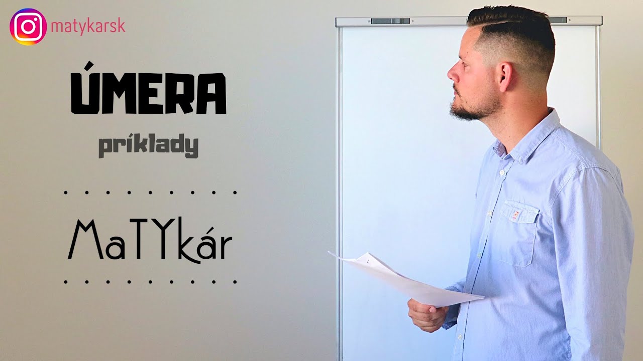 ÚMERA - príklady - YouTube