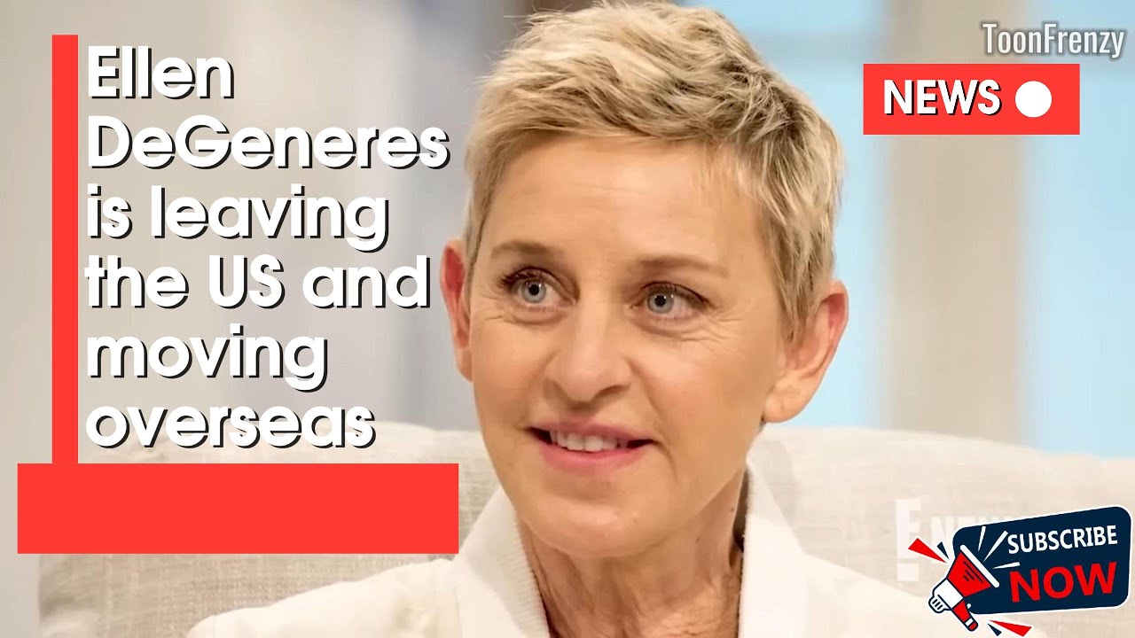 Ellen DeGeneres is leaving the US and moving overs #ellen #theellenshow #ellendegeneres - YouTube