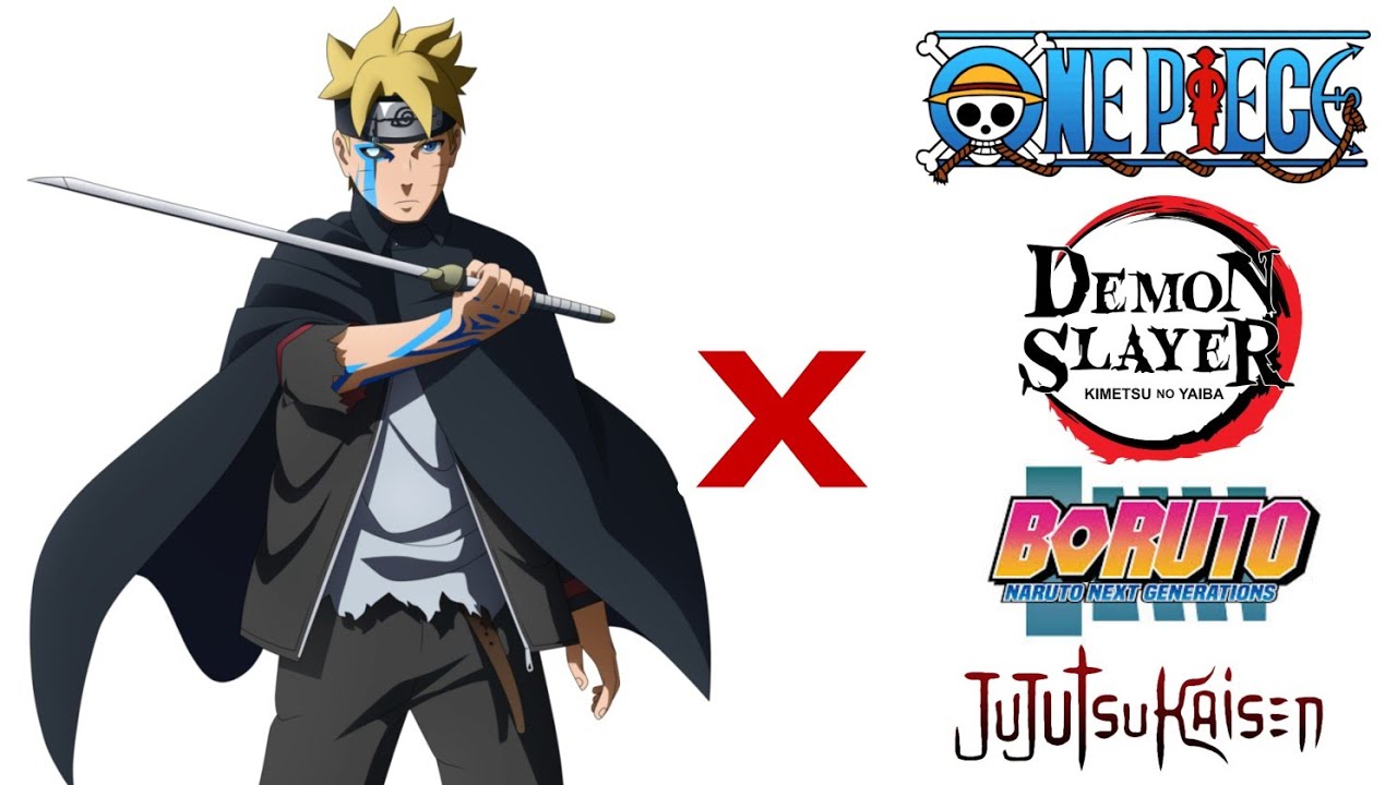 Drawing Boruto in 4 Different Anime Style - One Piece, Demon Slayer ...
