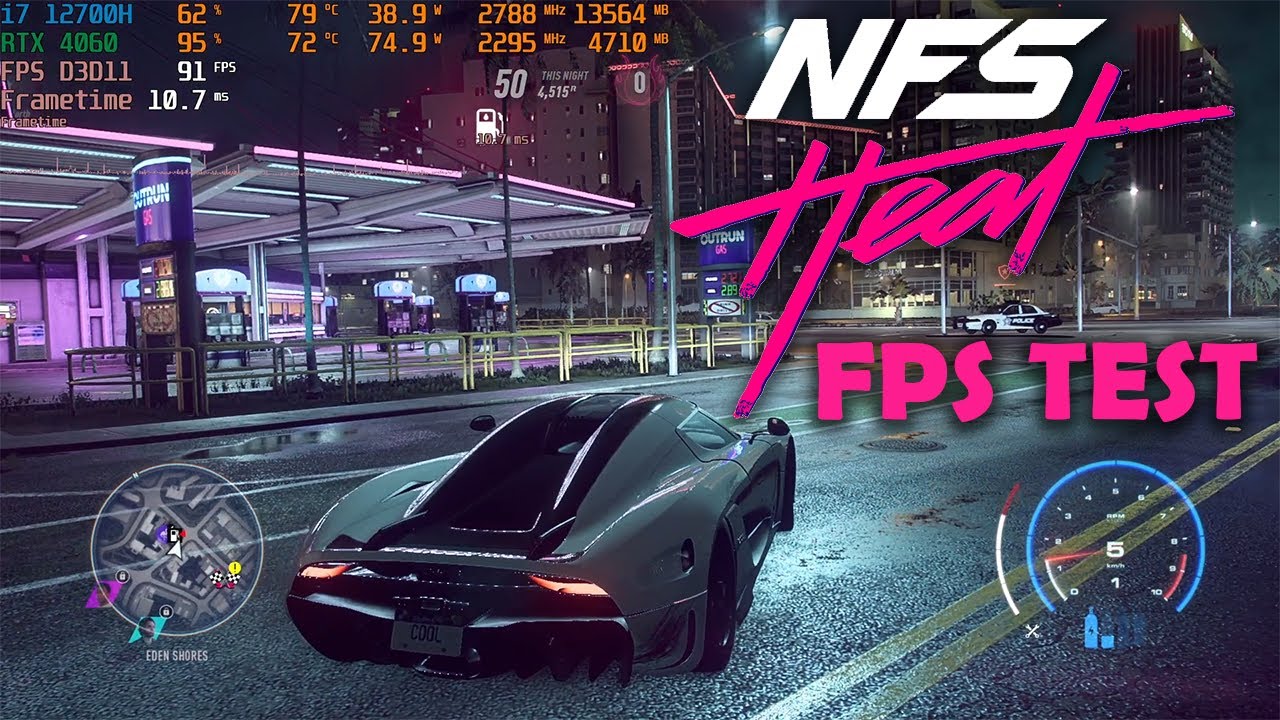 Need for speed Heat FPS Test with RTX 4060 | Graphics Benchmark 🔥🔥 ...