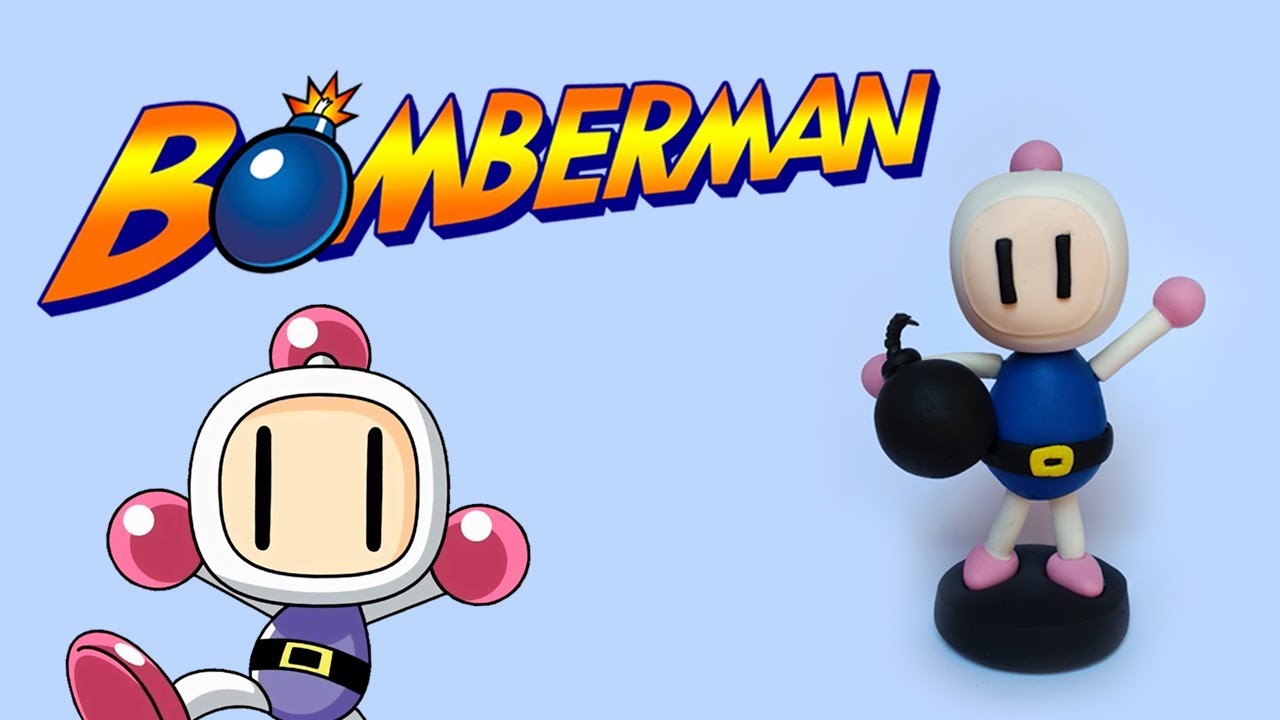 Bomberman en cerámica al frio /pasta flexible - Momo Art - YouTube