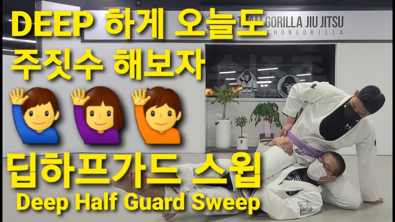딥하프가드 스윕 Deep Half Guard Sweep (기술도움 : 강진구) - YouTube