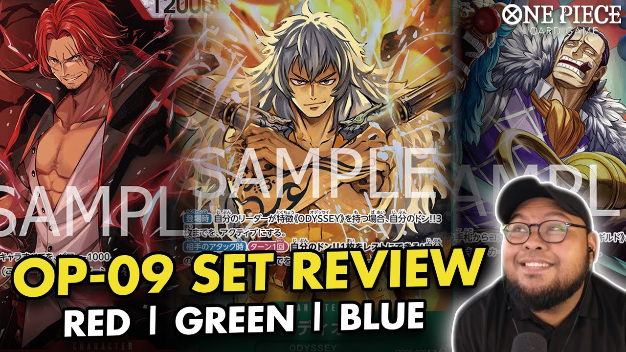 [OP-09] Set Review PART 1 - RED | GREEN | BLUE CARDS - YouTube