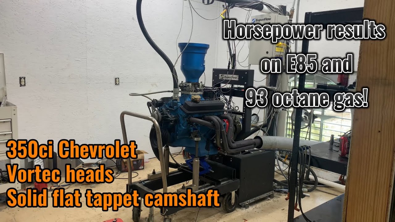 418hp 350ci SBC. Vortec heads w/ Lunati Street/ Strip .518/ .530 cam on ...