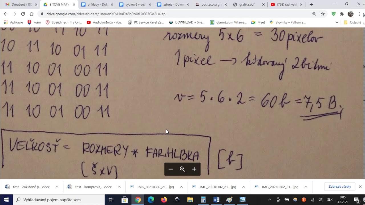 bitova mapa + vypocty - YouTube