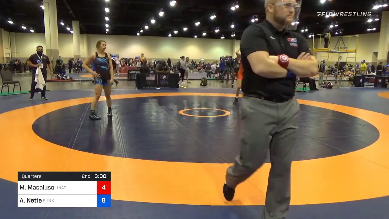 57 Kg Quarterfinal Mia Macaluso Unattached Vs Abigail Nette Sunkist ...