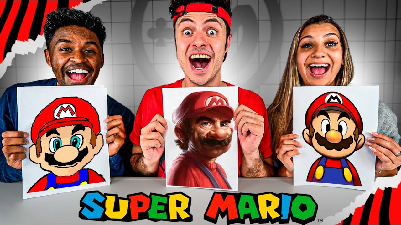 QUEM FIZER O MELHOR DESENHO DO SUPER MÁRIO, VENCE! - Desafio - YouTube