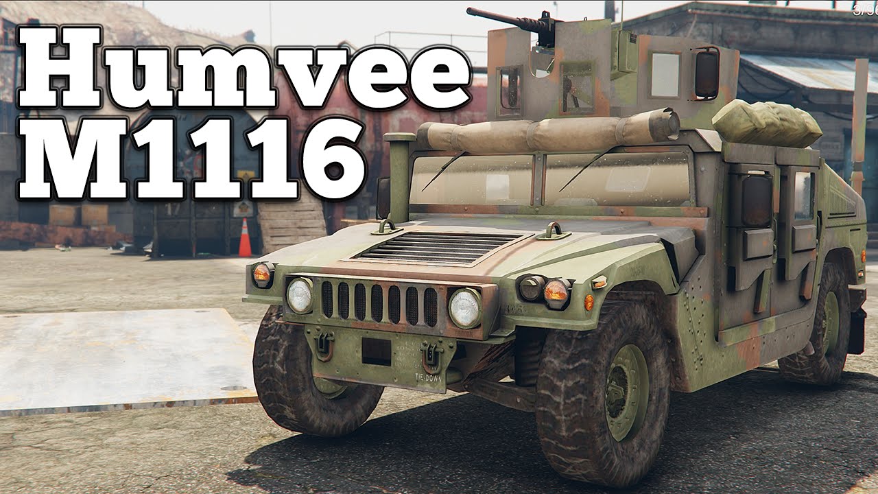 GTA V PC Mods - M1116 Humvee Up-Armored [DOWNLOAD] - YouTube