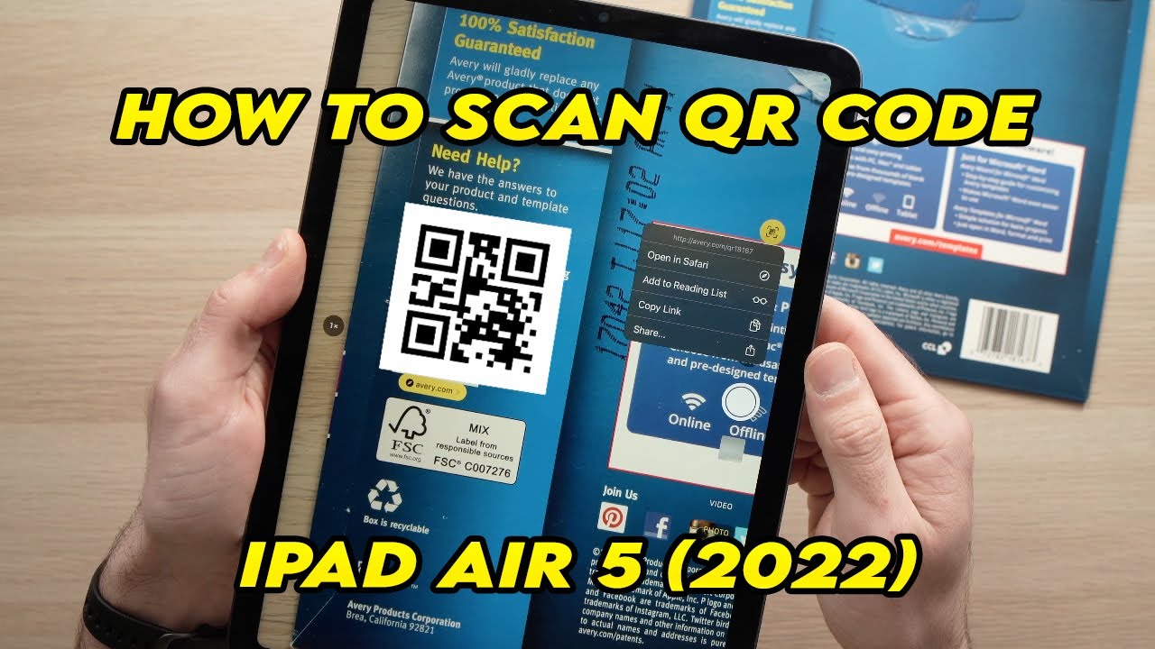 iPad Air 5 (2022) : How to Scan QR Code - YouTube