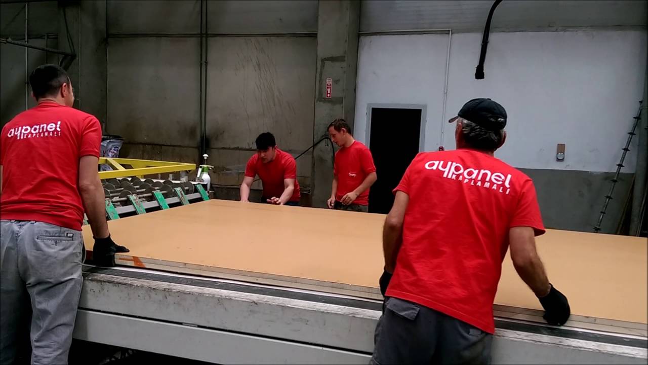5200x2070x48mm panel press - YouTube