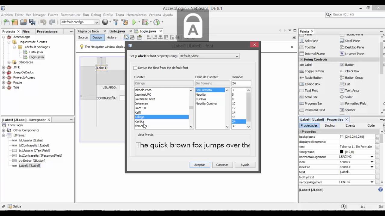 Login Netbeans - YouTube