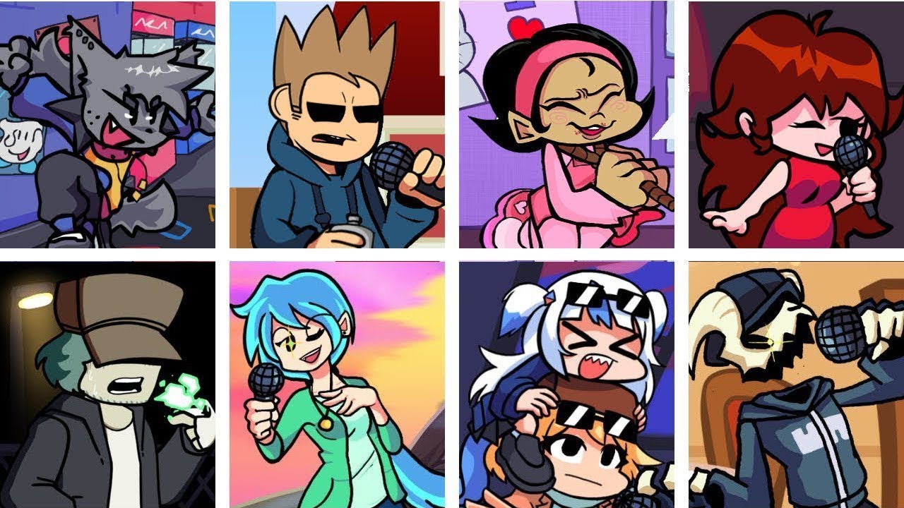 FNF My Battle but Different Characters Sing it Everyone Sings My Battle ...