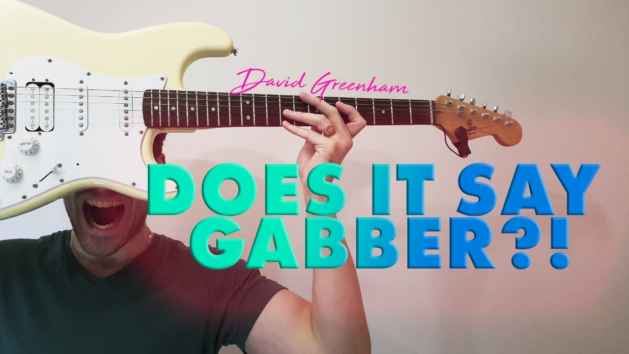 Gabber Guitar - Play Hardcore Techno on Guitar! - YouTube