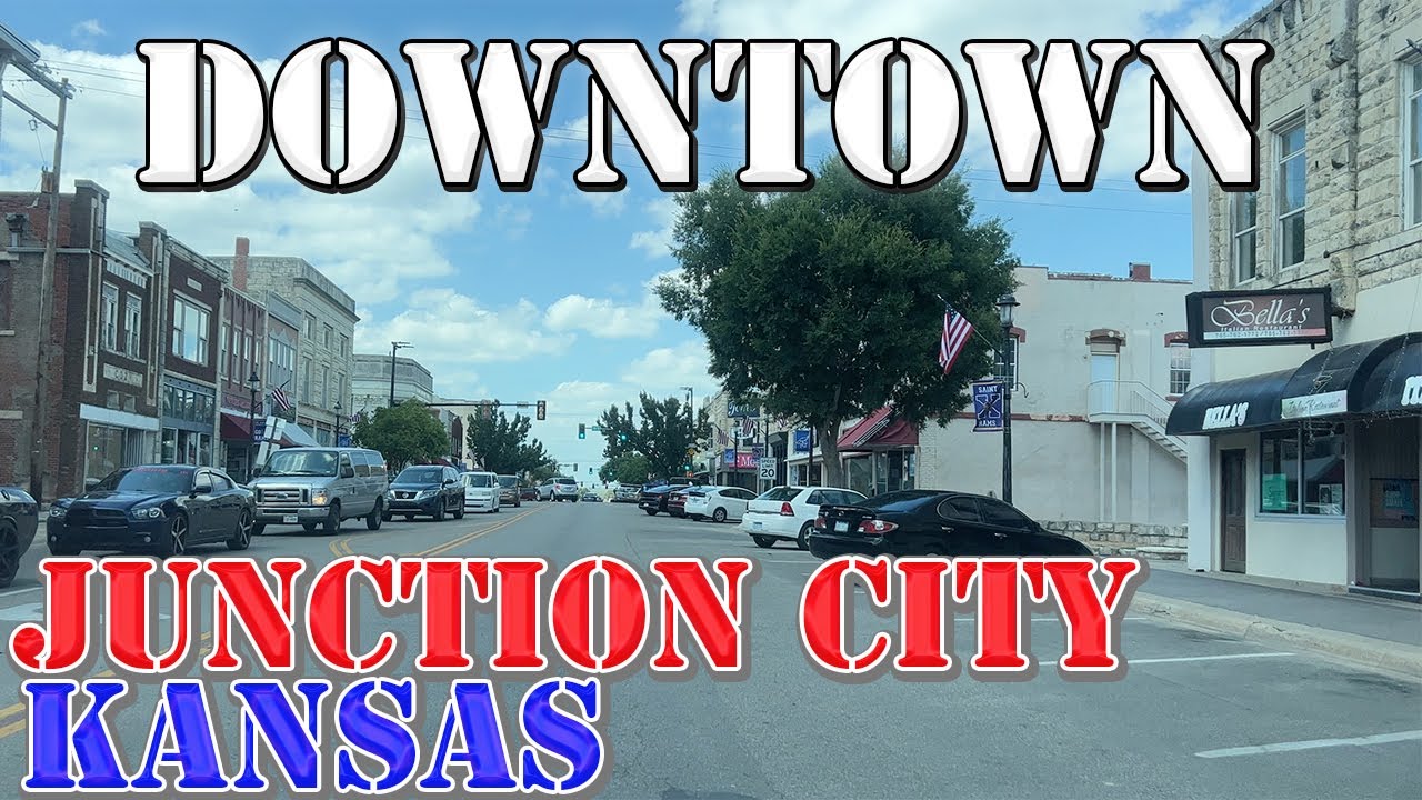 Junction City - Kansas - 4K Downtown Drive - YouTube