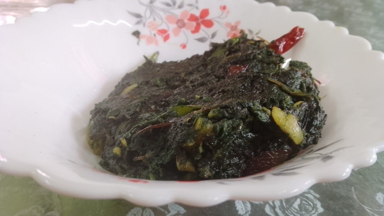 kochu shak recipe - YouTube