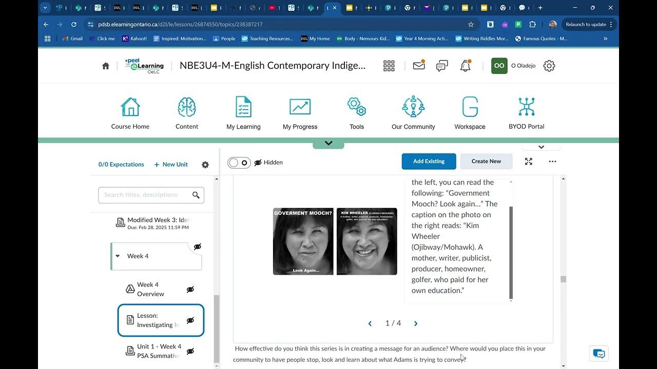 Lesson Investigating Indigenous Stereotypes and Media Bias NBE3U4 M ...