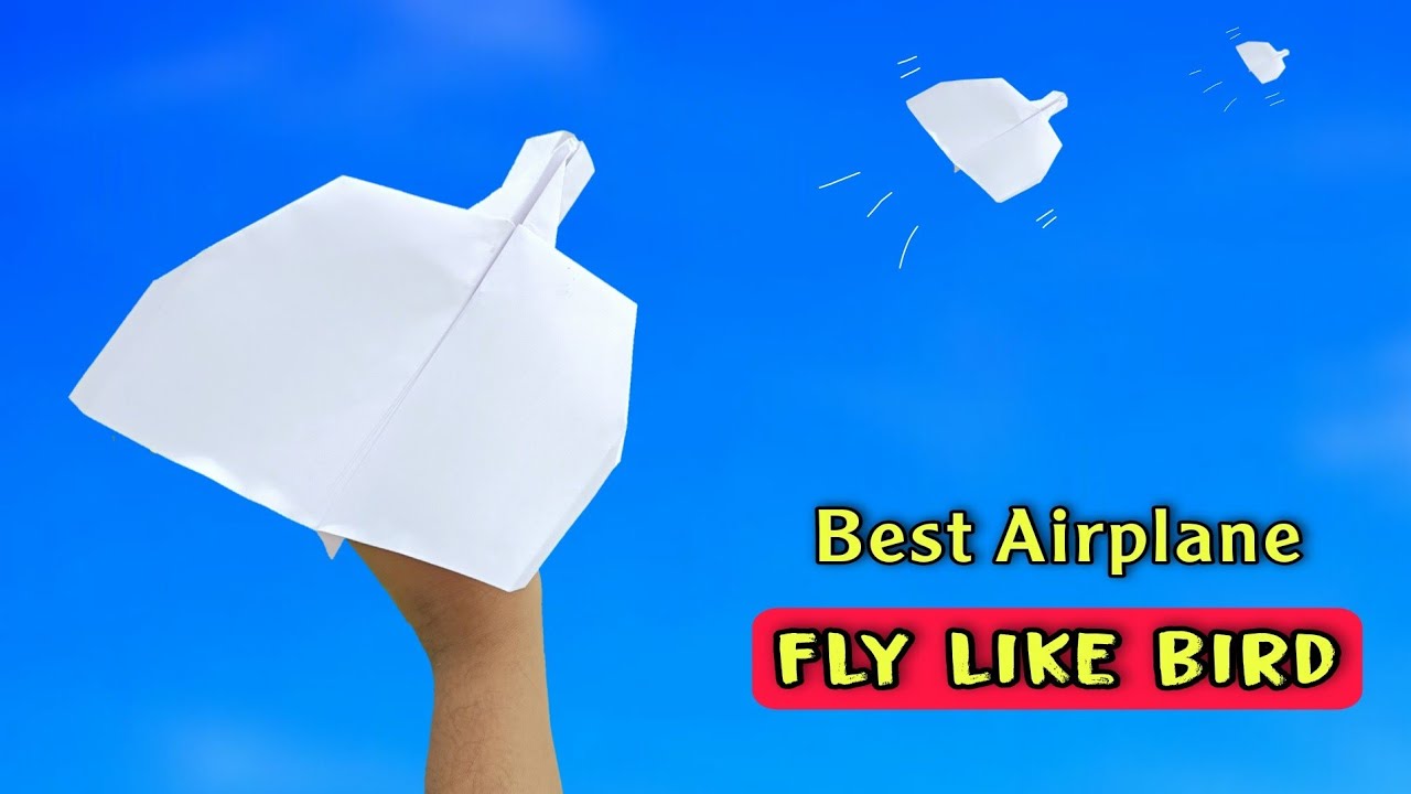 how to fly bird plane, paper flying plane like bird, new origami bird ...