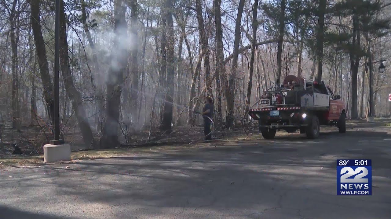 10-acre brush fire reported near Blunt Park in Springfield - YouTube