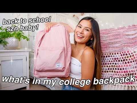 WHAT'S IN MY COLLEGE BACKPACK/SCHOOL SUPPLIES HAUL 2019 🌟 - YouTube