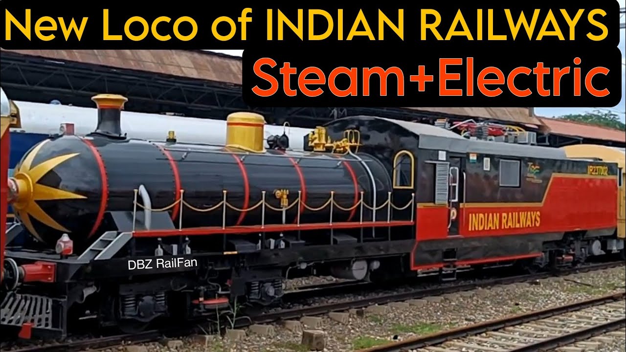 New STEAM+ELECTRIC Locomotive of INDIAN RAILWAYS - YouTube