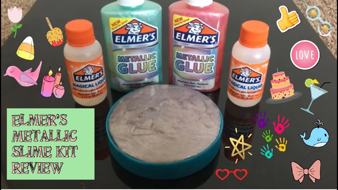 Elmer's Metallic Slime Kit Review - YouTube