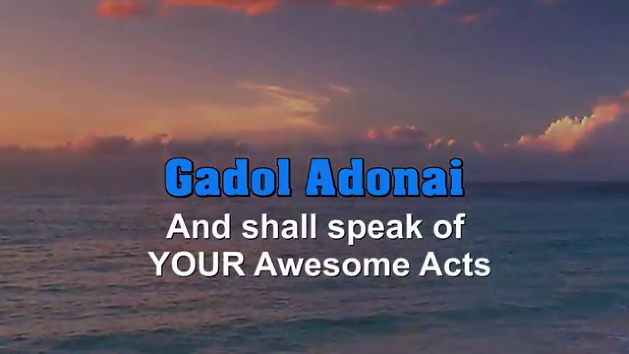 Gadol Adonai - Instrumental - YouTube