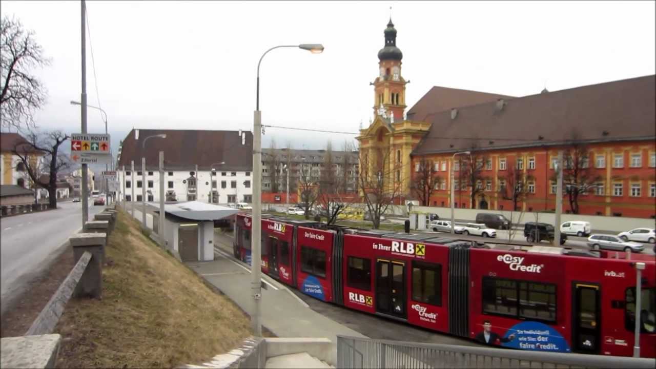 Innsbruck - Die IVB Straßenbahnlinie 1 und die Eisenbahn [HD] - YouTube
