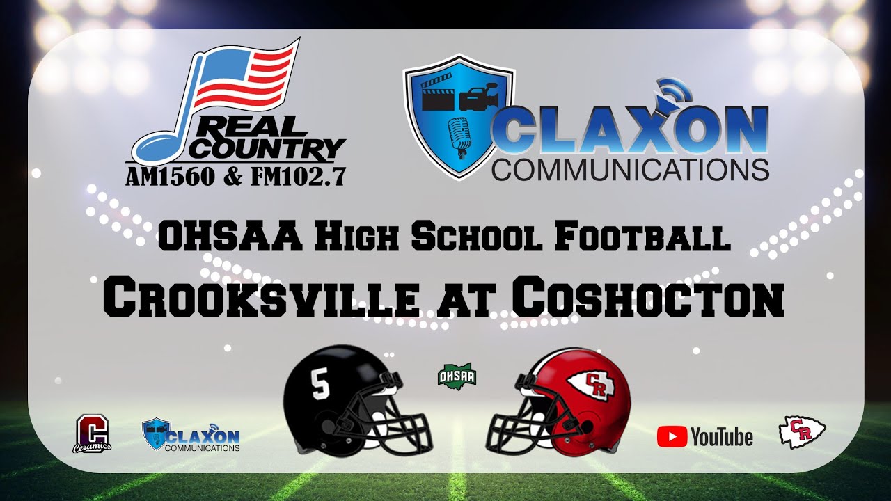 Crooksville at Coshocton - High School Football from FM 99.3 WTNS - YouTube