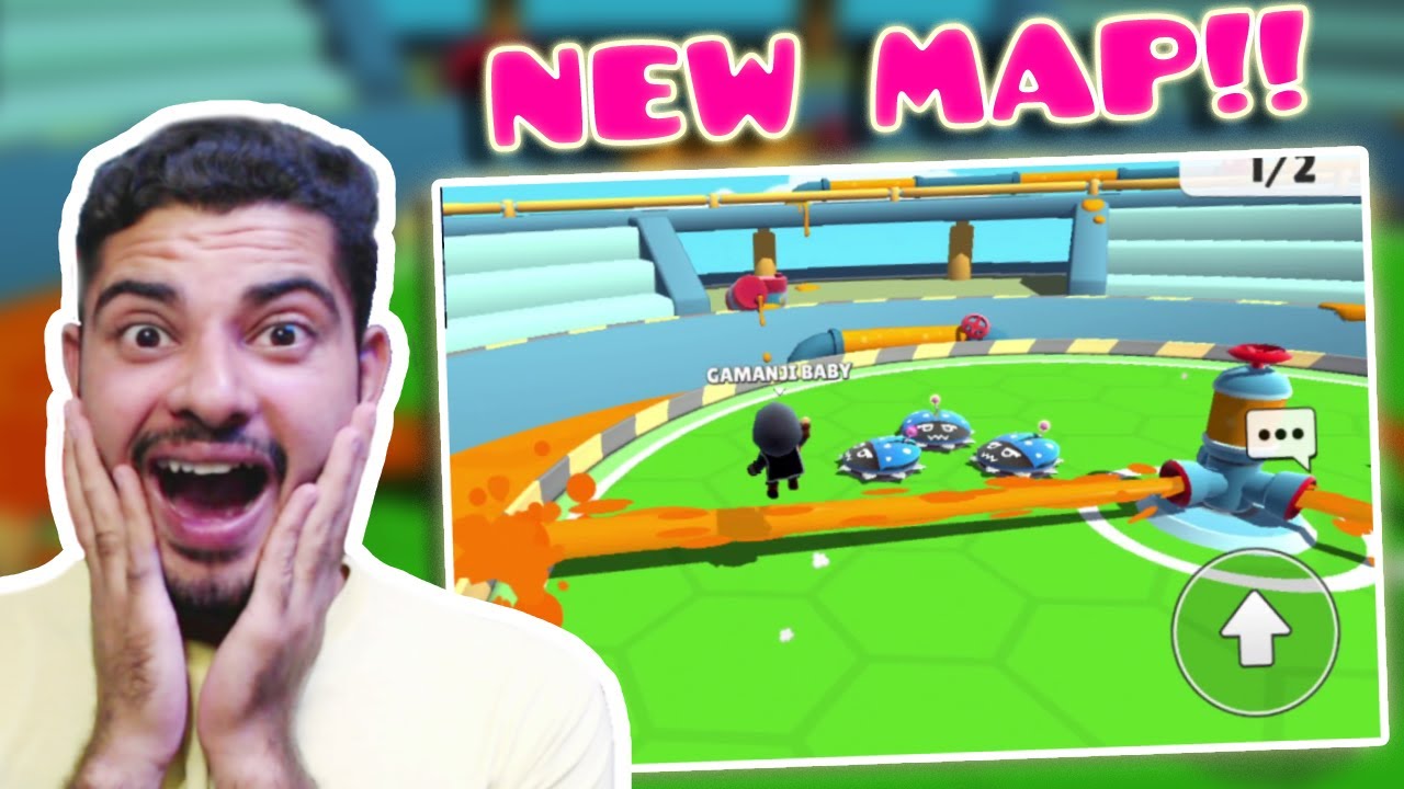 STUMBLE GUYS NEW MAP BOTS BASH IS AWESOME! | Stumble Guys 0 41 Update ...