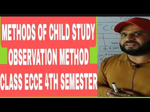 METHODS OF CHILD STUDY(OBSERVATION METHOD) - YouTube