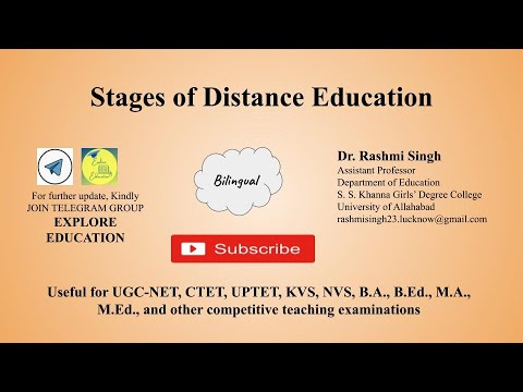 Stages of Distance Education - YouTube