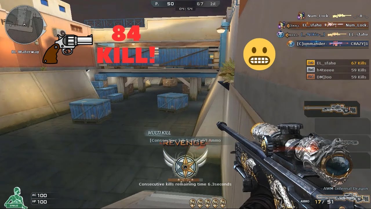 CrossFire Free For All Sniper 84 Kill🔥😱 كروس فاير سنايبر - YouTube