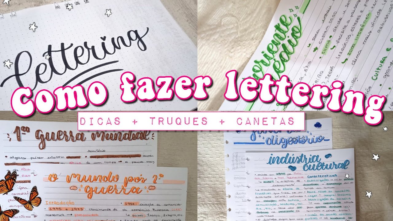 Como fazer LETTERING para INICIANTES | Dicas, indicações, treinos e ...