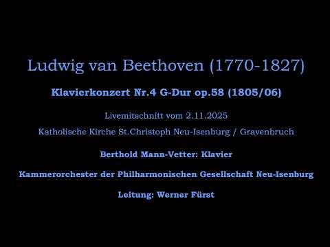 Ludwig van Beethoven: Klavierkonzert Nr.4 G-Dur op.58