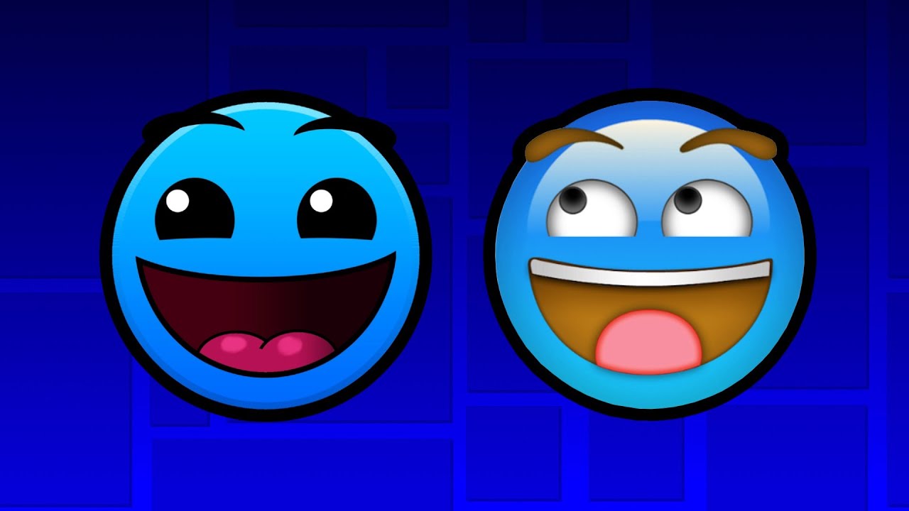 Creating Geometry Dash Emojis - YouTube