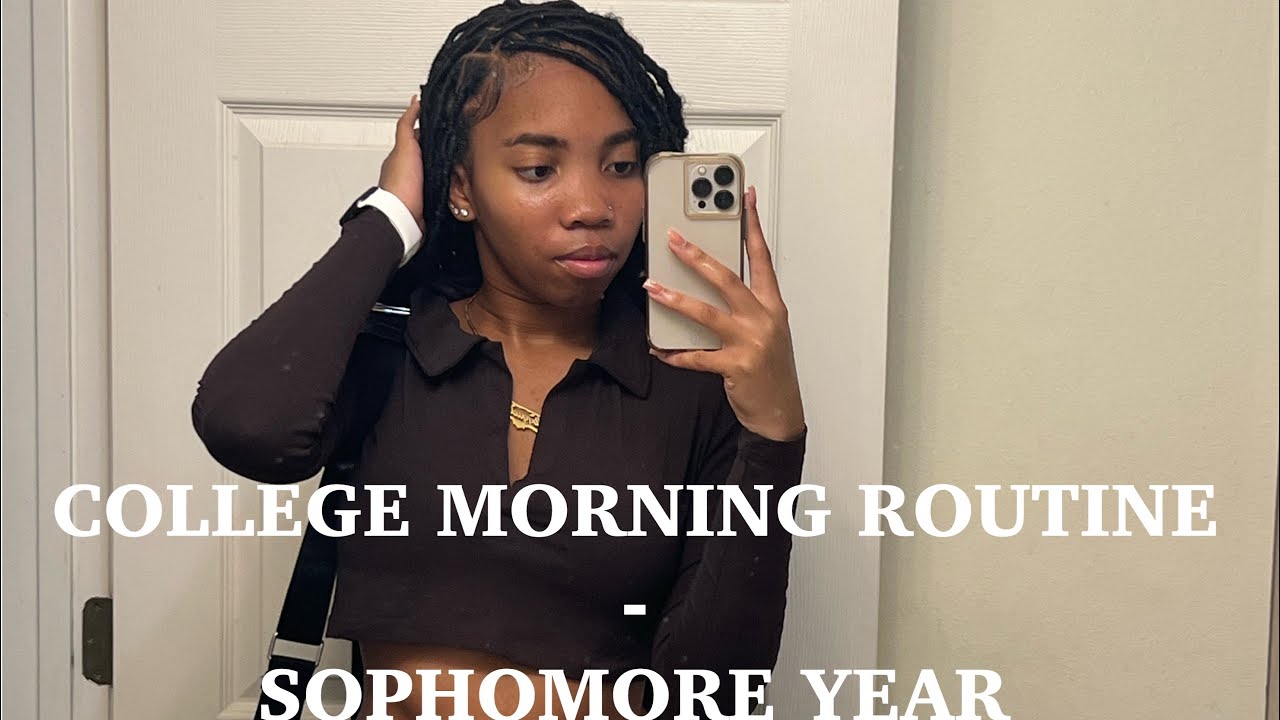 my college morning routine: sophomore year 👩🏽‍🎓 - YouTube