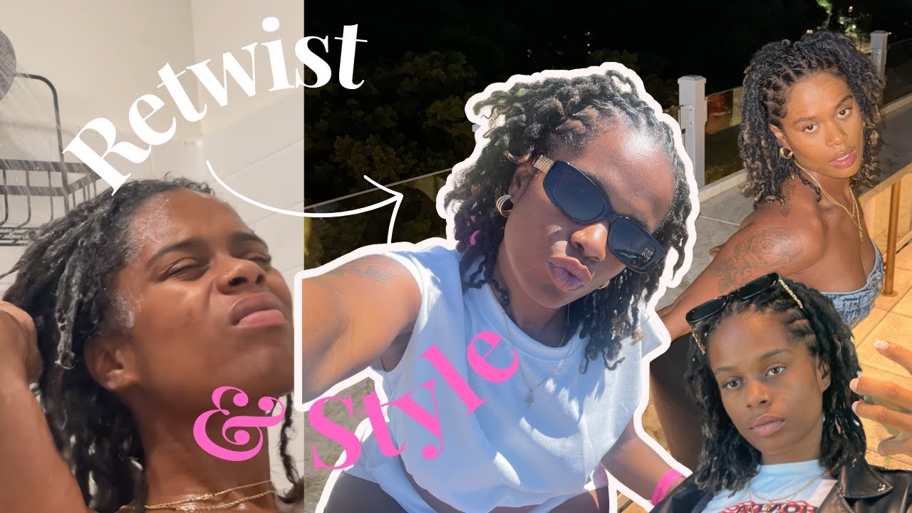 How-to LOC RETWIST & STYLE | Vacation Hair - YouTube