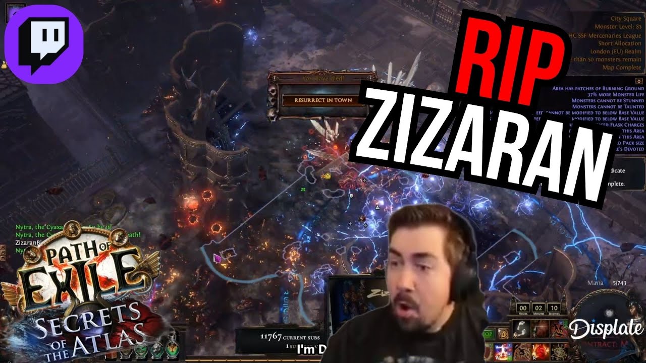 Path Of Exile 1: Rip Zizaran RF Character - YouTube