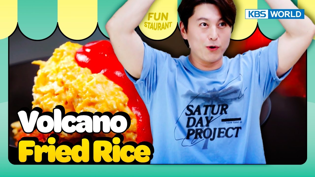 Ryu's Volcano Fried Rice🍚🤯 [Stars Top Recipe at Fun Staurant : EP188-2 ...