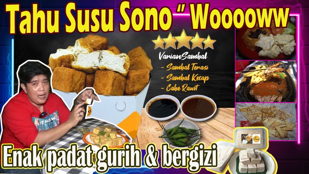 Tahu Susu Sono Asli Enak Youtube