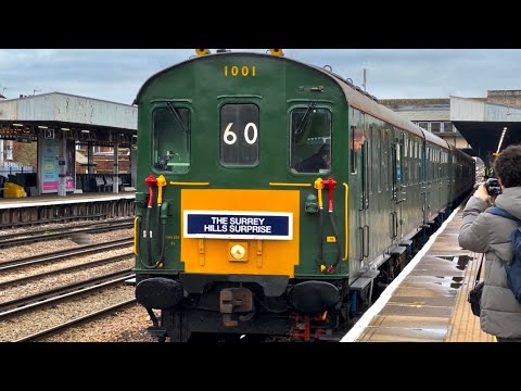 Class 201 Thumper 1001 on “The Surrey Hills Surprise” & Class 37 test ...