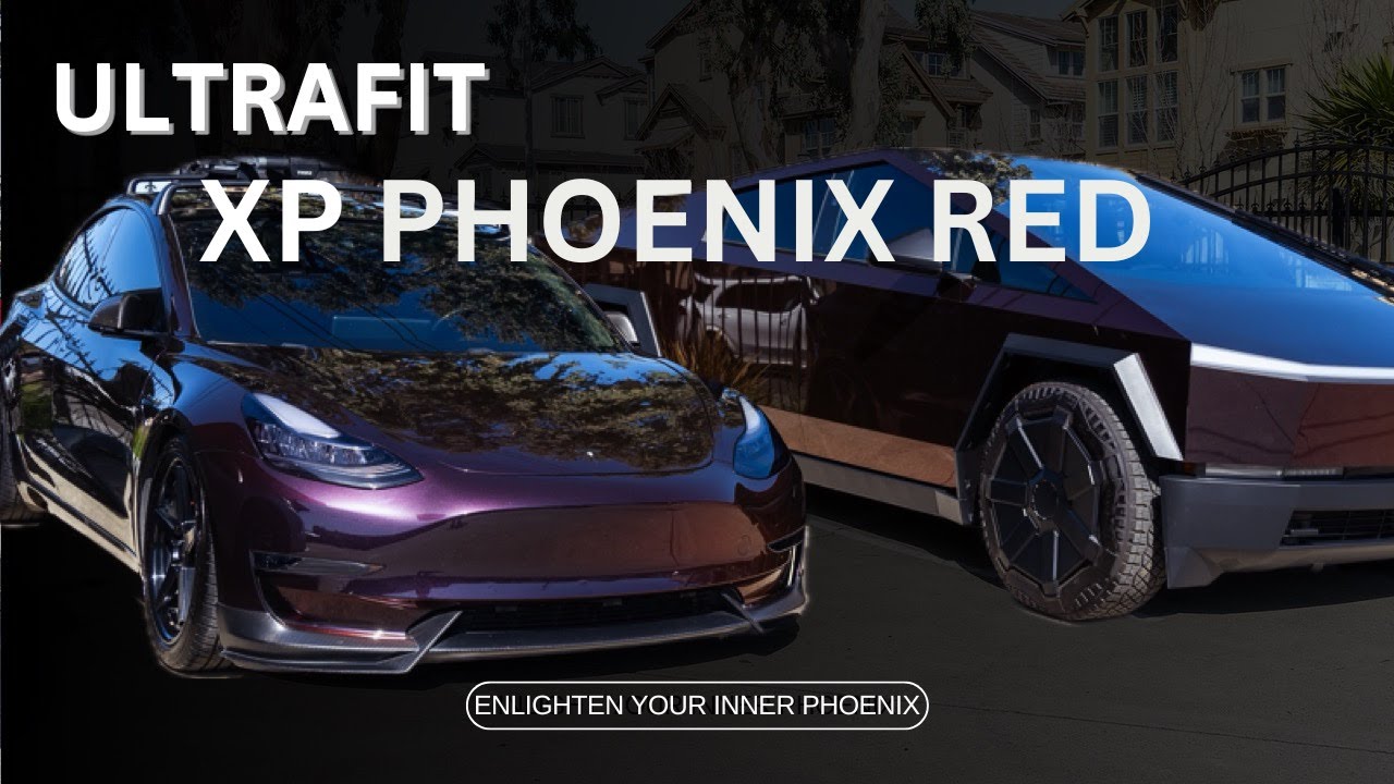 ULTRAFIT Color Shift PPF XP PHOENIX RED ft. Cybertruck - YouTube