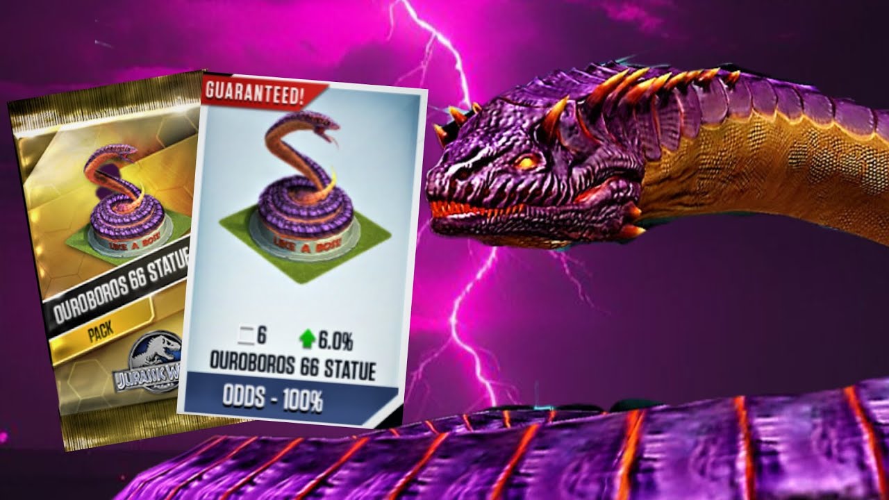 Jurassic world the game #28 - batalha contra boss ouroboros 66 - YouTube