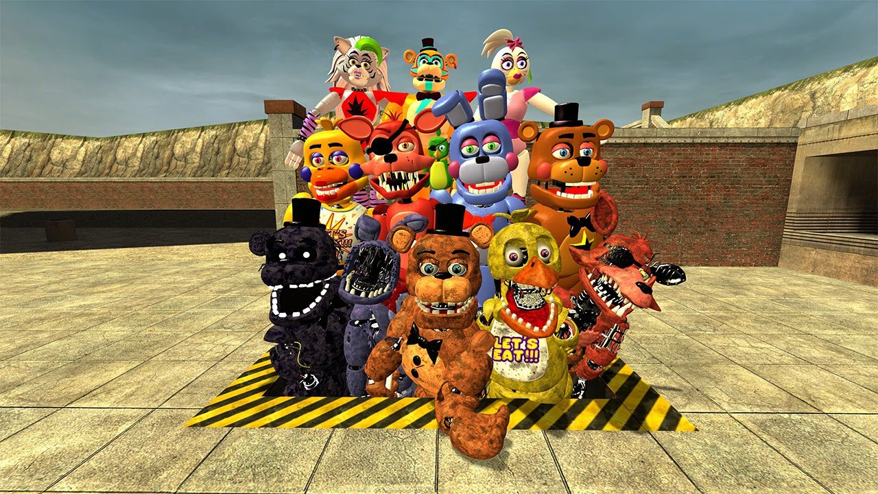 EXPLODE RAINBOW FNAF SECURITY BREACH ANIMATRONIC In Garry's Mod! - YouTube