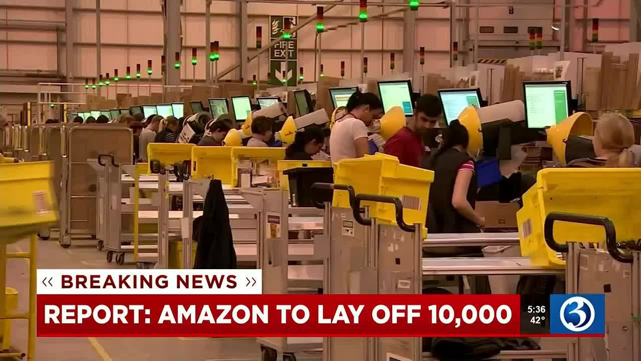 VIDEO: Amazon to lay off 10,000 employees, according to report - YouTube