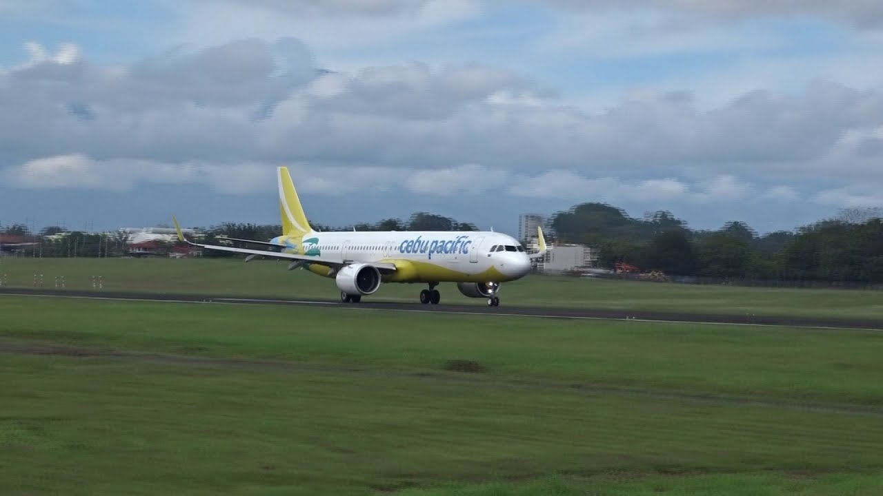 Cebu Pacific Airbus A321neo [RP-C4122] Takeoff 05 | Davao Airport - YouTube